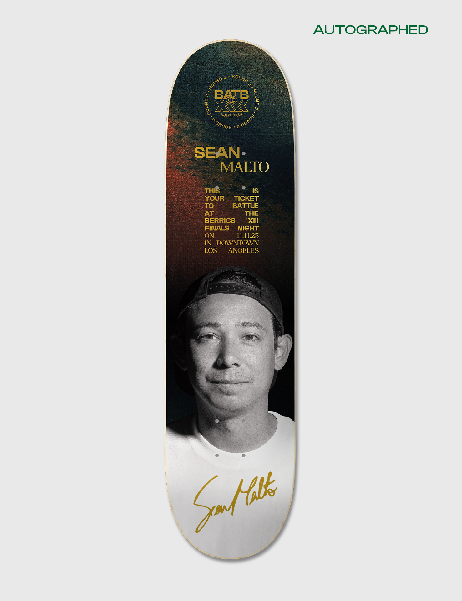 Autographed Sean Malto Round 2 | BATB 13 Ticket Bundle – The Berrics ...