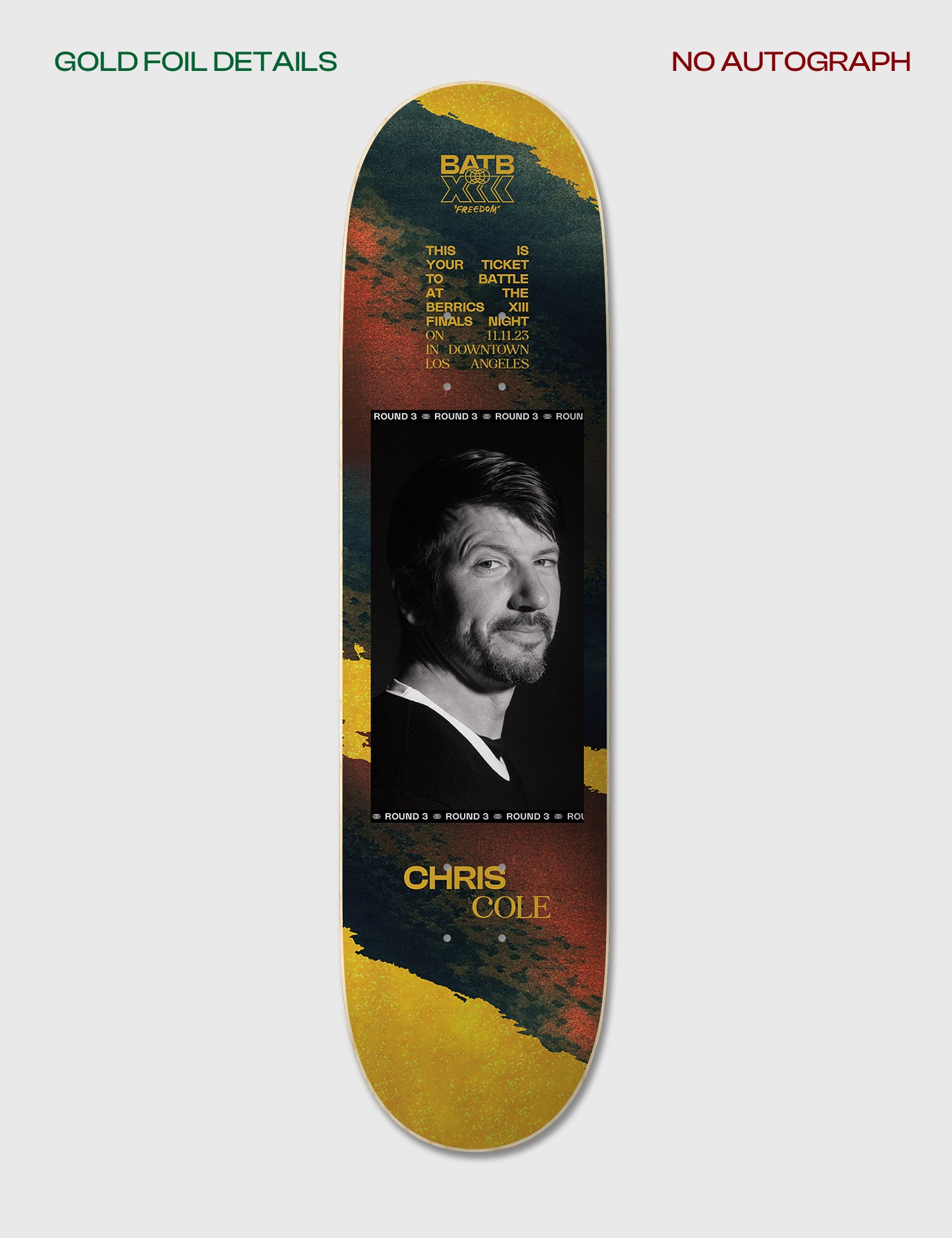 Chris Cole Round 3 | BATB 13 Ticket Bundle – The Berrics Canteen